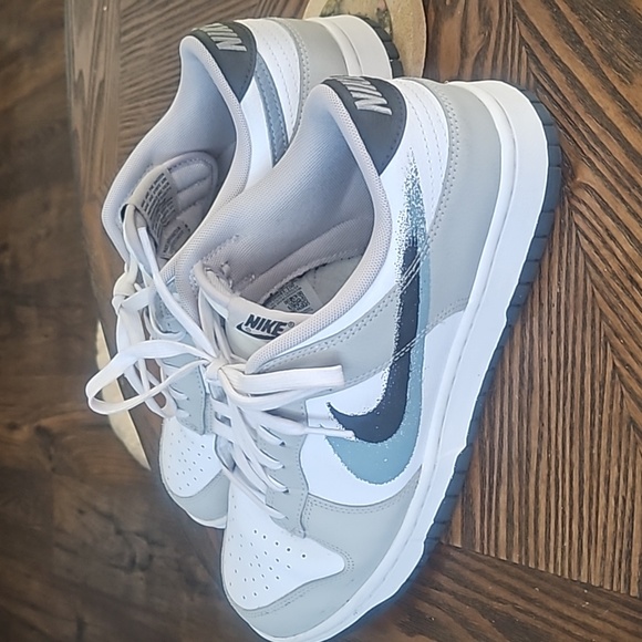 Nike | Shoes | Nike Dunk Low Spray Paint Swoosh | Poshmark